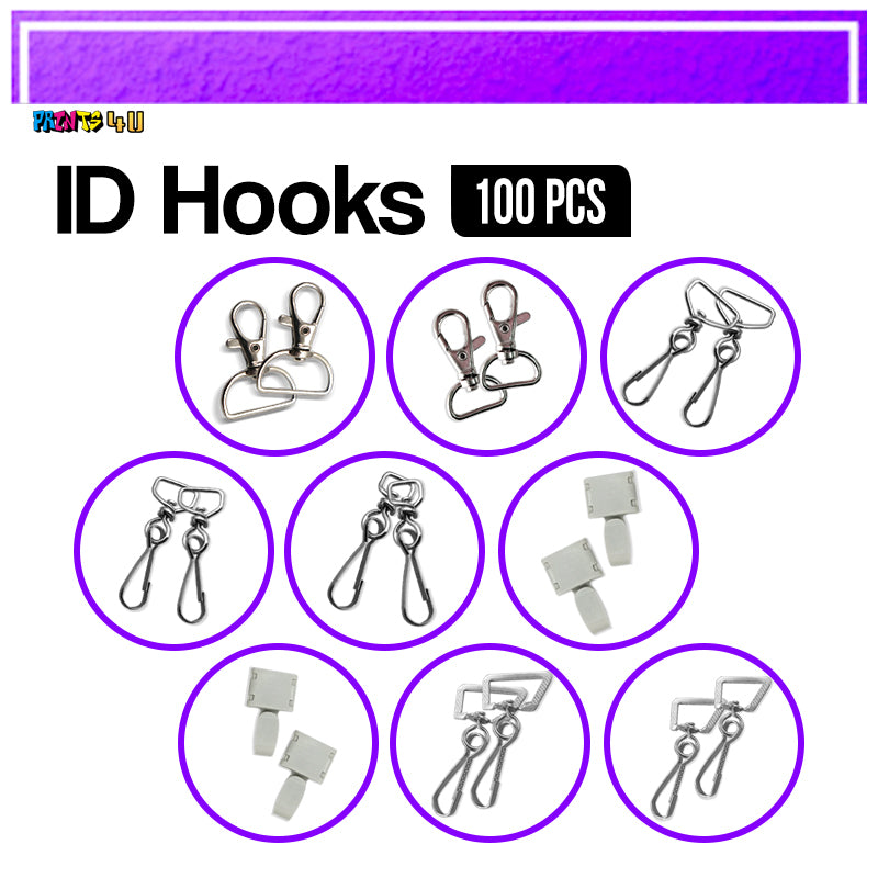 100pcs Id Hook For Lace Lanyard Making G-Hook Ordinary Plastic Trapezo