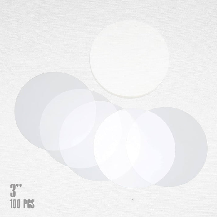 (100pcs/pack) transparent film for CUYI button pin badge 2.25 & 1.75 I