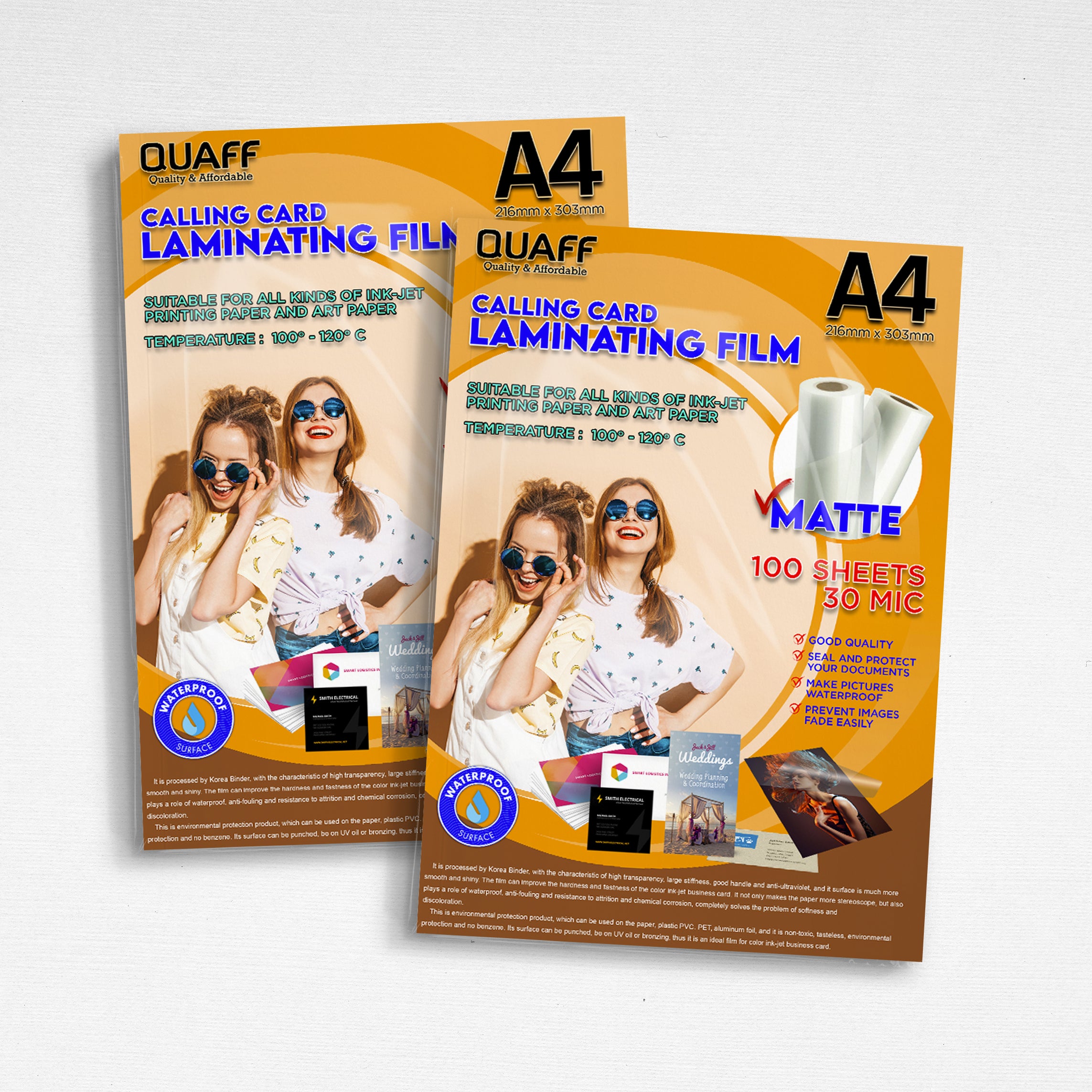 QUAFF Calling Card Laminating Film