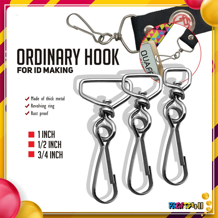 100pcs Id Hook For Lace Lanyard Making G-Hook Ordinary Plastic Trapezo