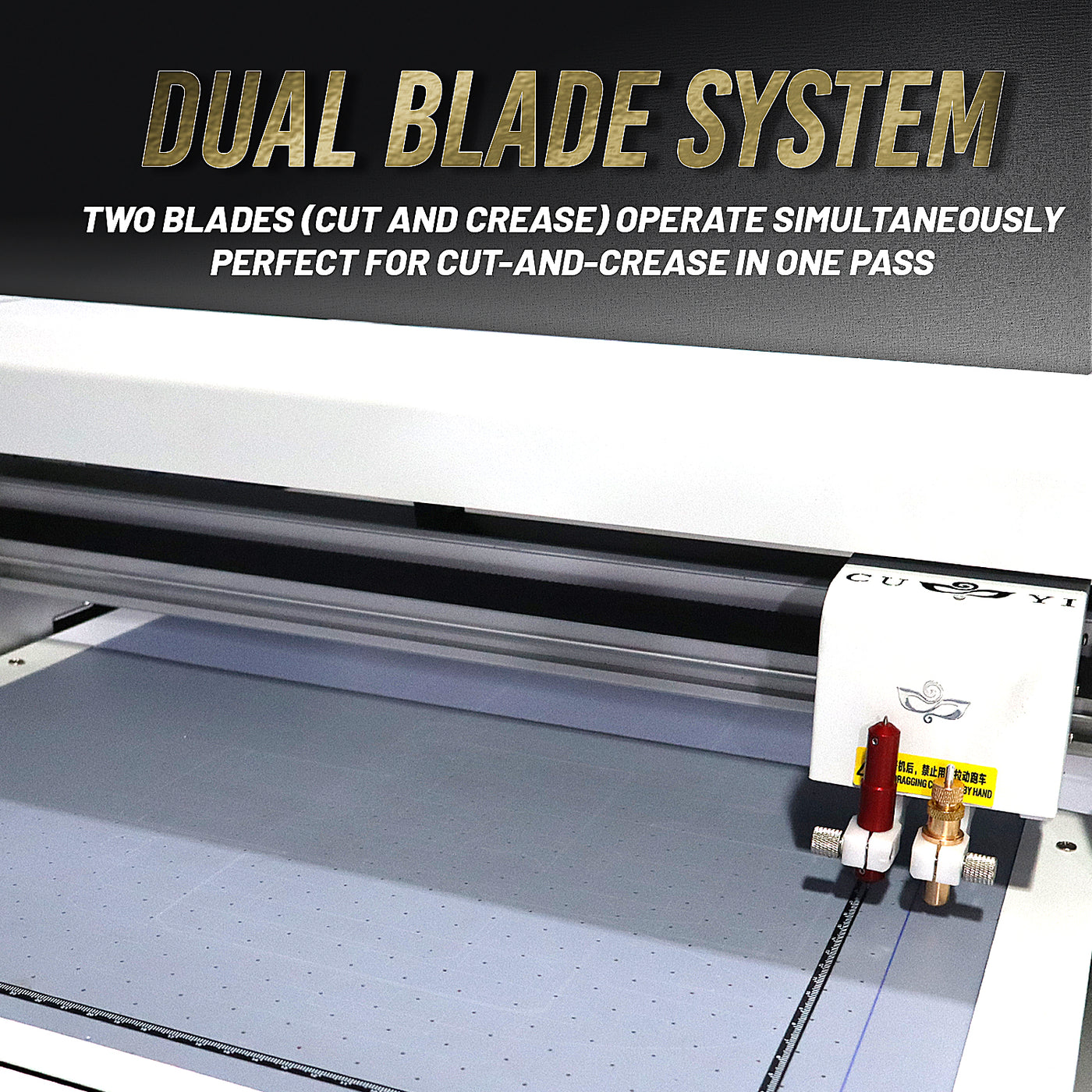 CUYI Double Blade Flatbed Cutter Plotter(P5035DC) A3+