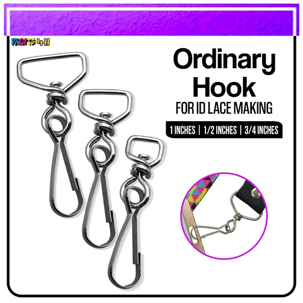 100pcs Id Hook For Lace Lanyard Making G-Hook Ordinary Plastic Trapezo