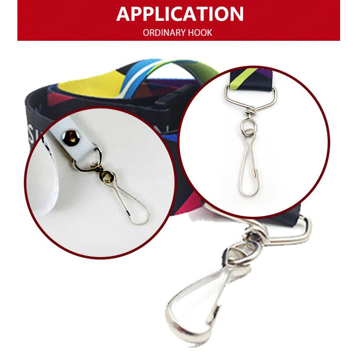 100pcs Id Hook For Lace Lanyard Making G-Hook Ordinary Plastic Trapezo
