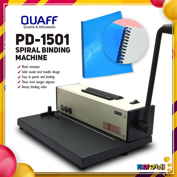 Quaff Binding Machine A4 Size Heavy Duty Binder