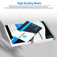 Double Sided Matte Calling Card Paper