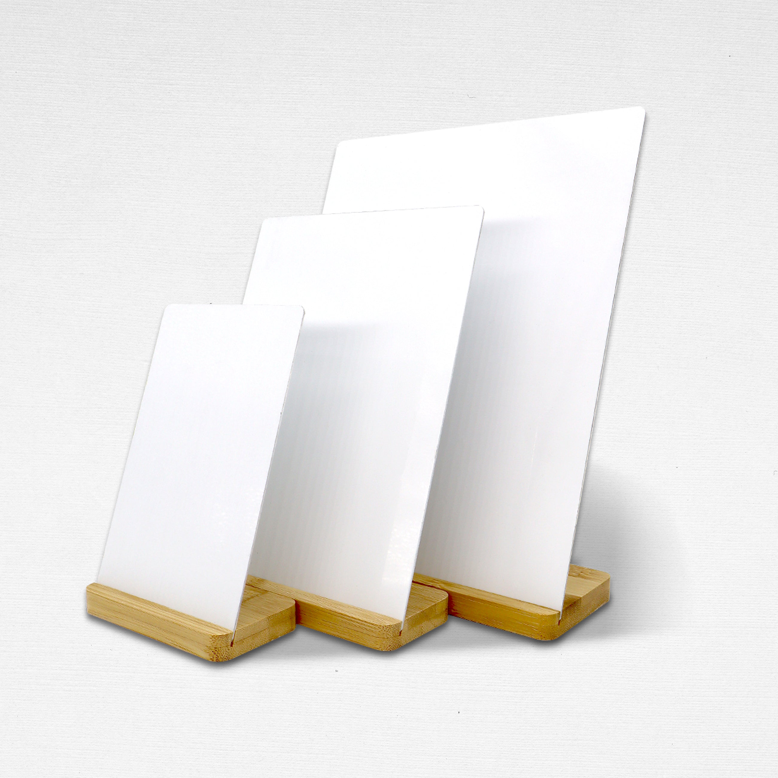 Sublimation Metal Sheet with Bamboo Stand