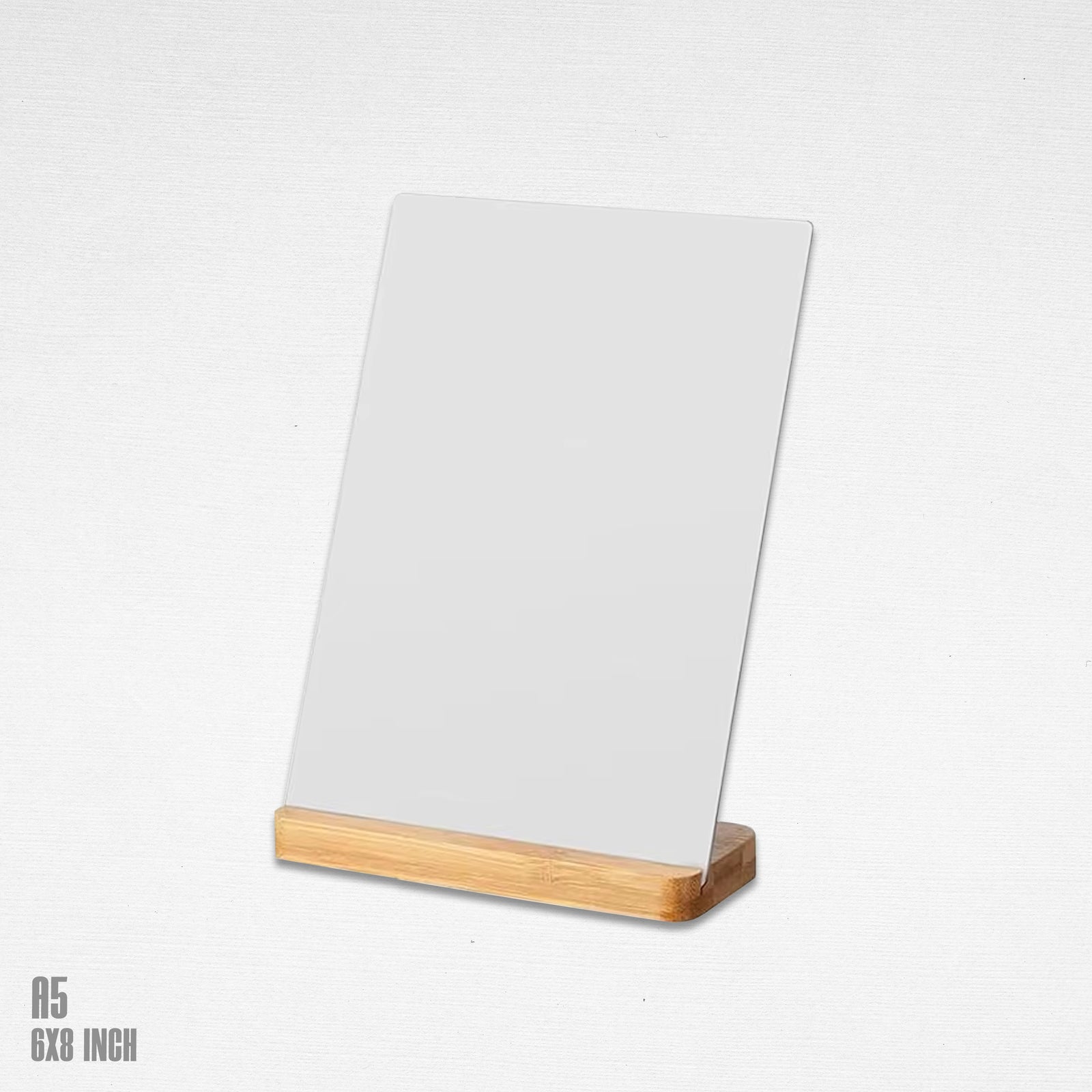 Sublimation Metal Sheet with Bamboo Stand