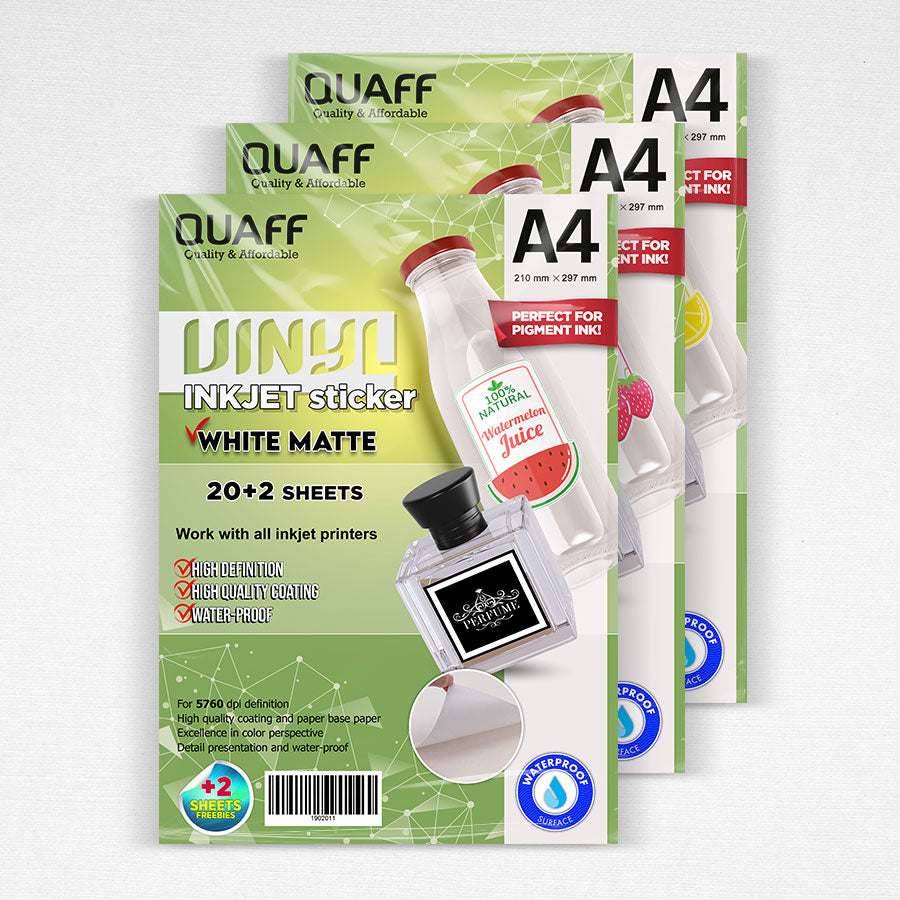 Vinyl Inkjet Sticker [Waterproof]