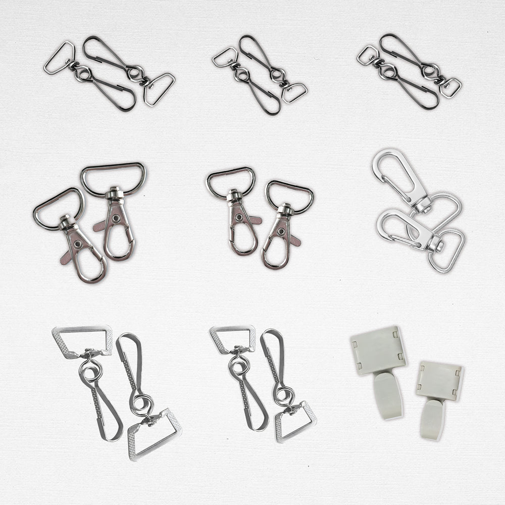 100pcs Id Hook For Lace Lanyard Making G-Hook Ordinary Plastic Trapezo