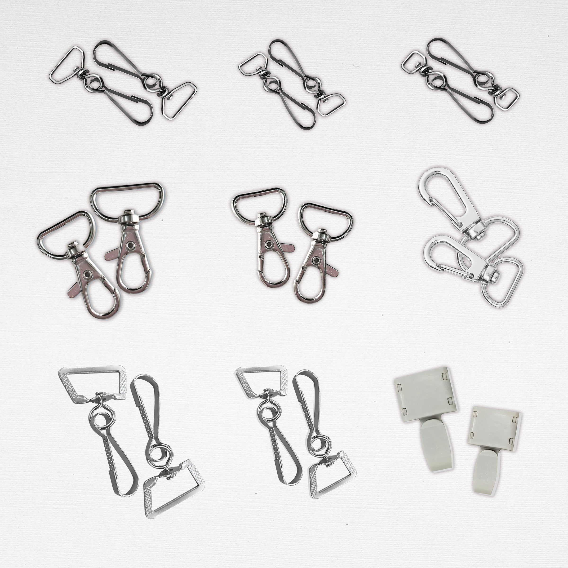 100pcs Id Hook For Lace Lanyard Making G-Hook Ordinary Plastic Trapezo