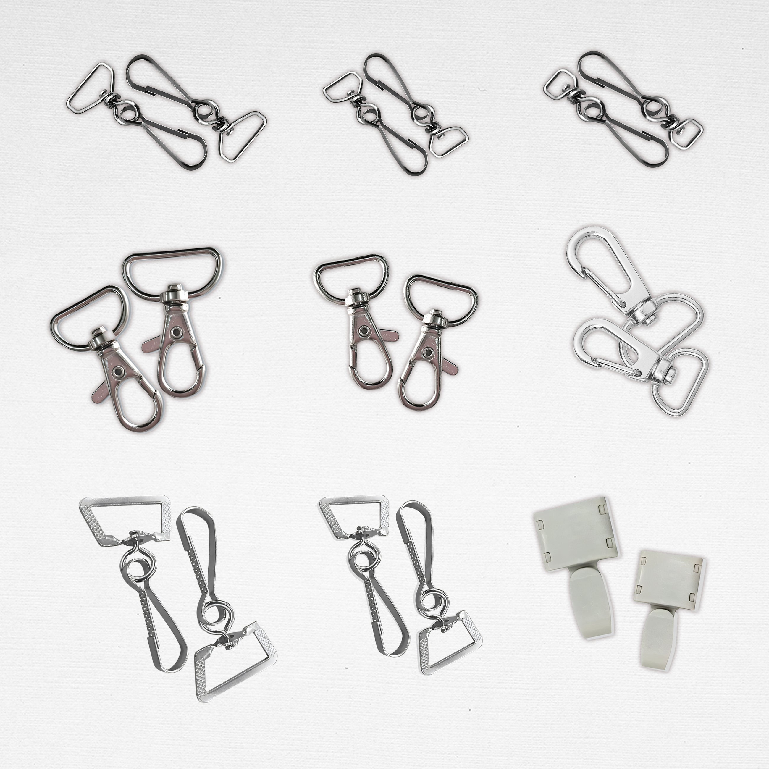 100pcs Id Hook For Lace Lanyard Making G-Hook Ordinary Plastic Trapezo