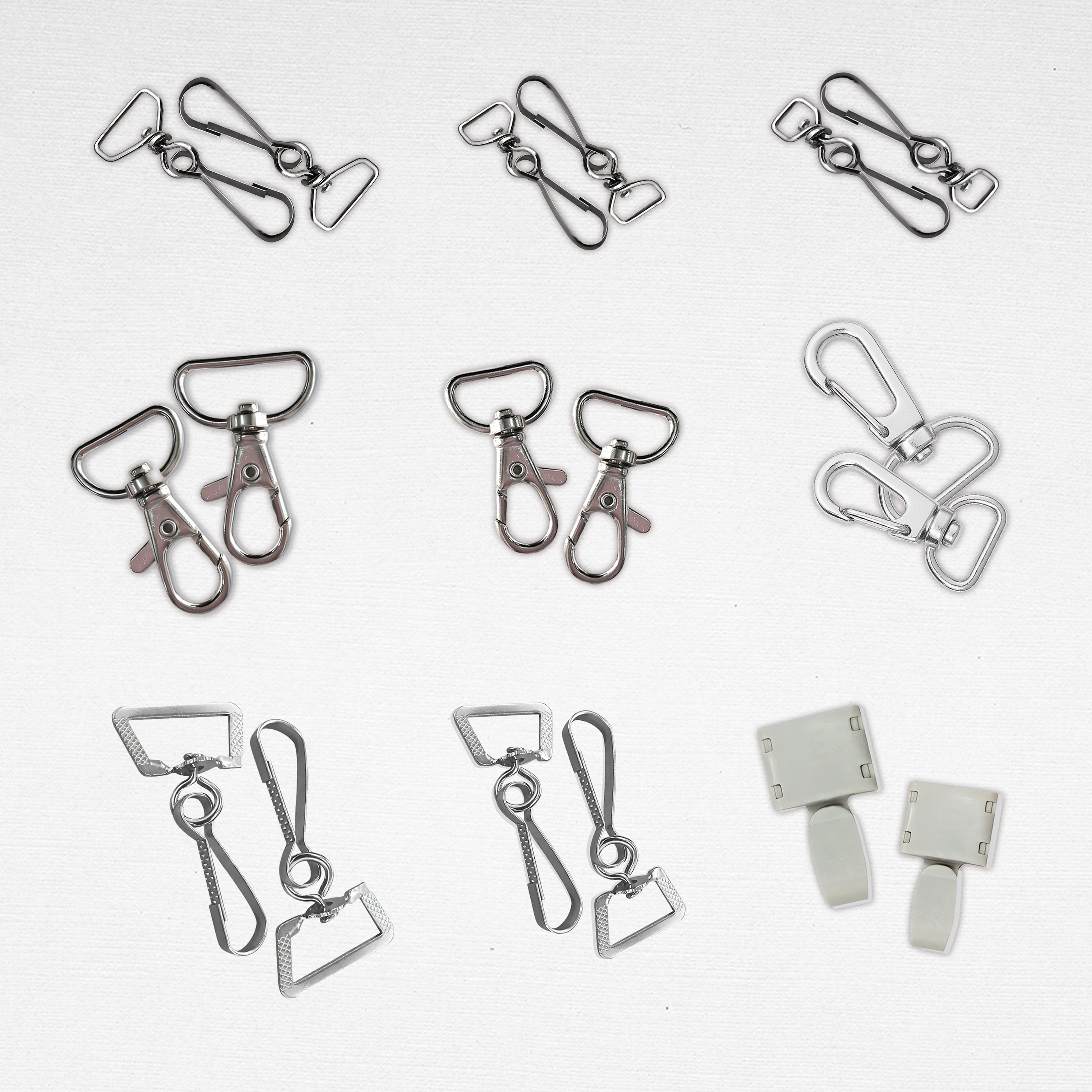 100pcs Id Hook For Lace Lanyard Making G-Hook Ordinary Plastic Trapezo