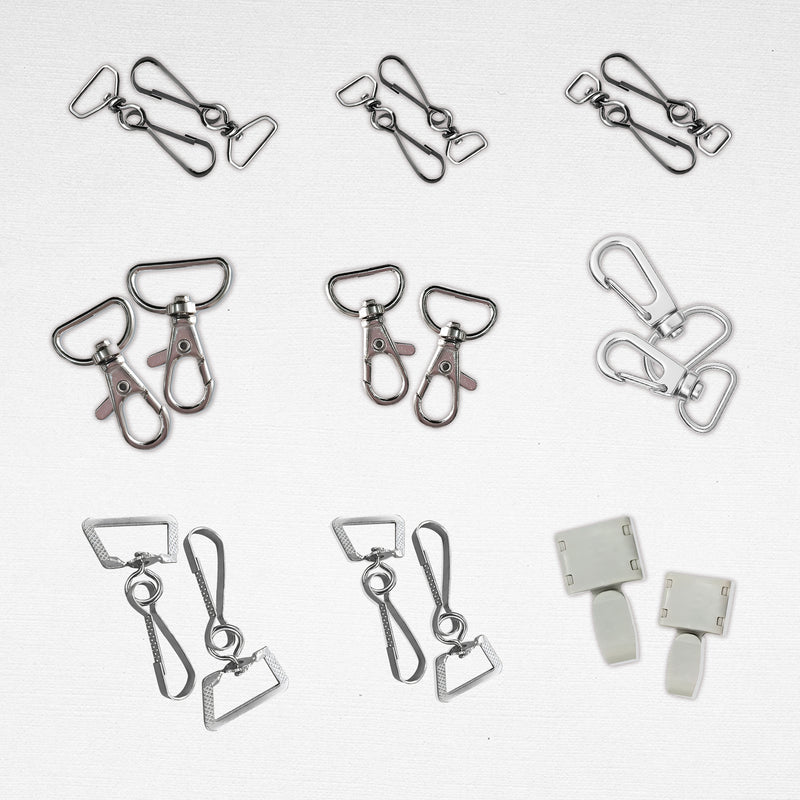 100pcs Id Hook For Lace Lanyard Making G-Hook Ordinary Plastic Trapezo