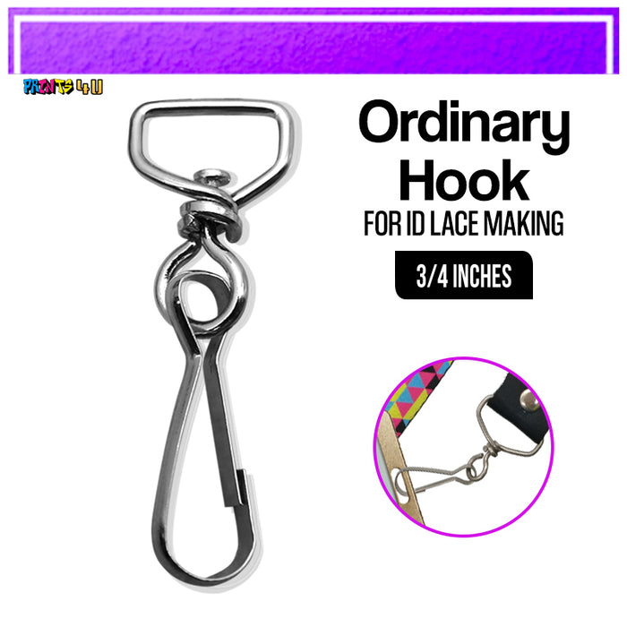 100pcs Id Hook For Lace Lanyard Making G-Hook Ordinary Plastic Trapezo