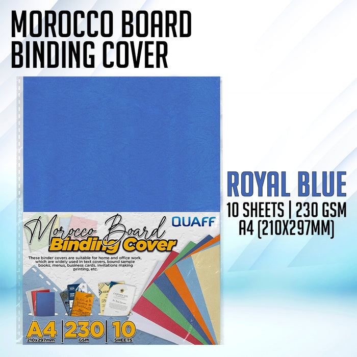 Quaff Morocco Board Paper Binding Cover 230GSM 10Sheets Textured Cover